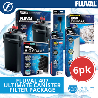 Fluval 407 Ultimate Canister Filter Package (6pk)