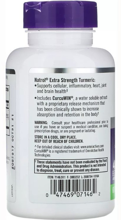 Turmeric Extra Strength 60 caps by Natrol