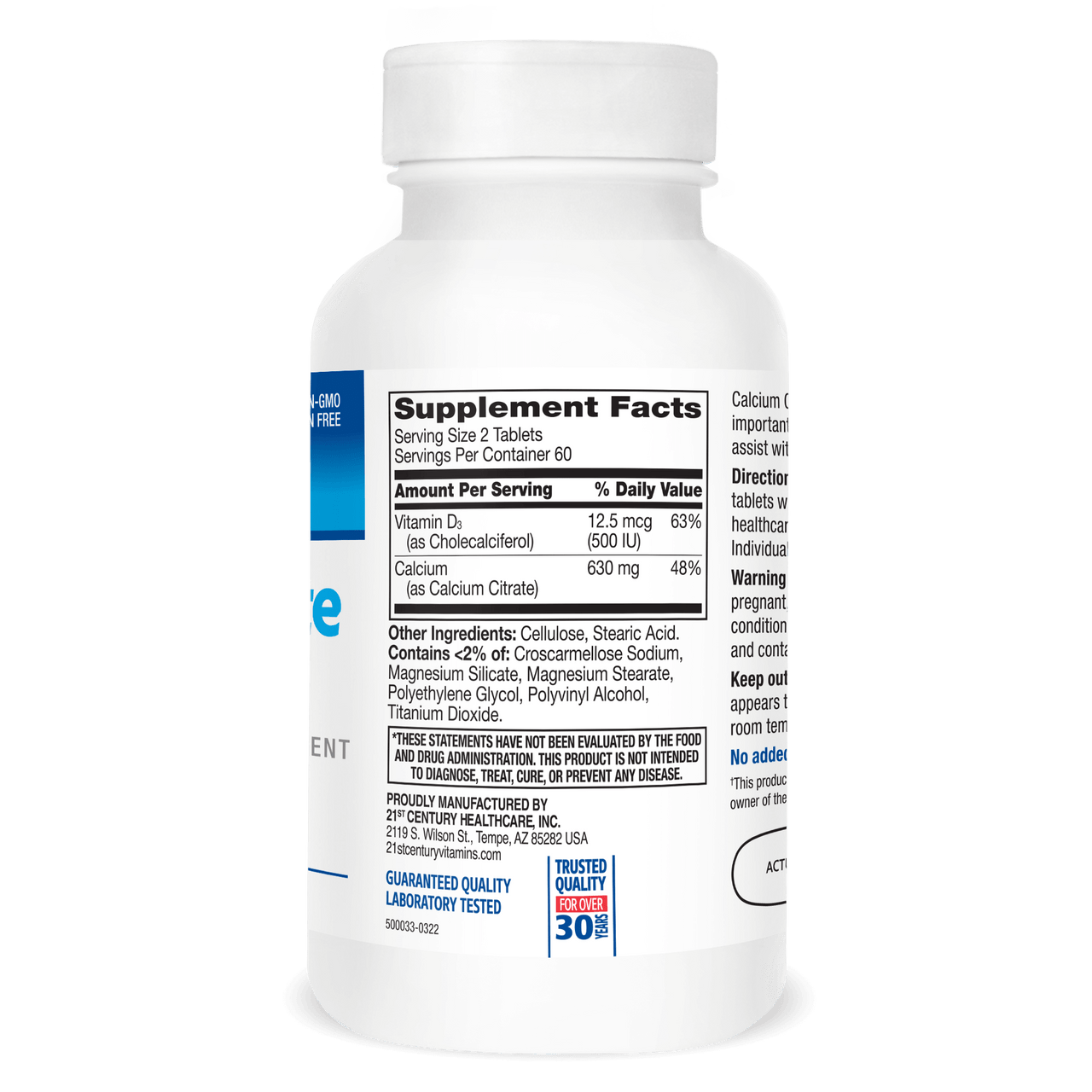 Calcium Citrate +D3 Maximum by 21st Century