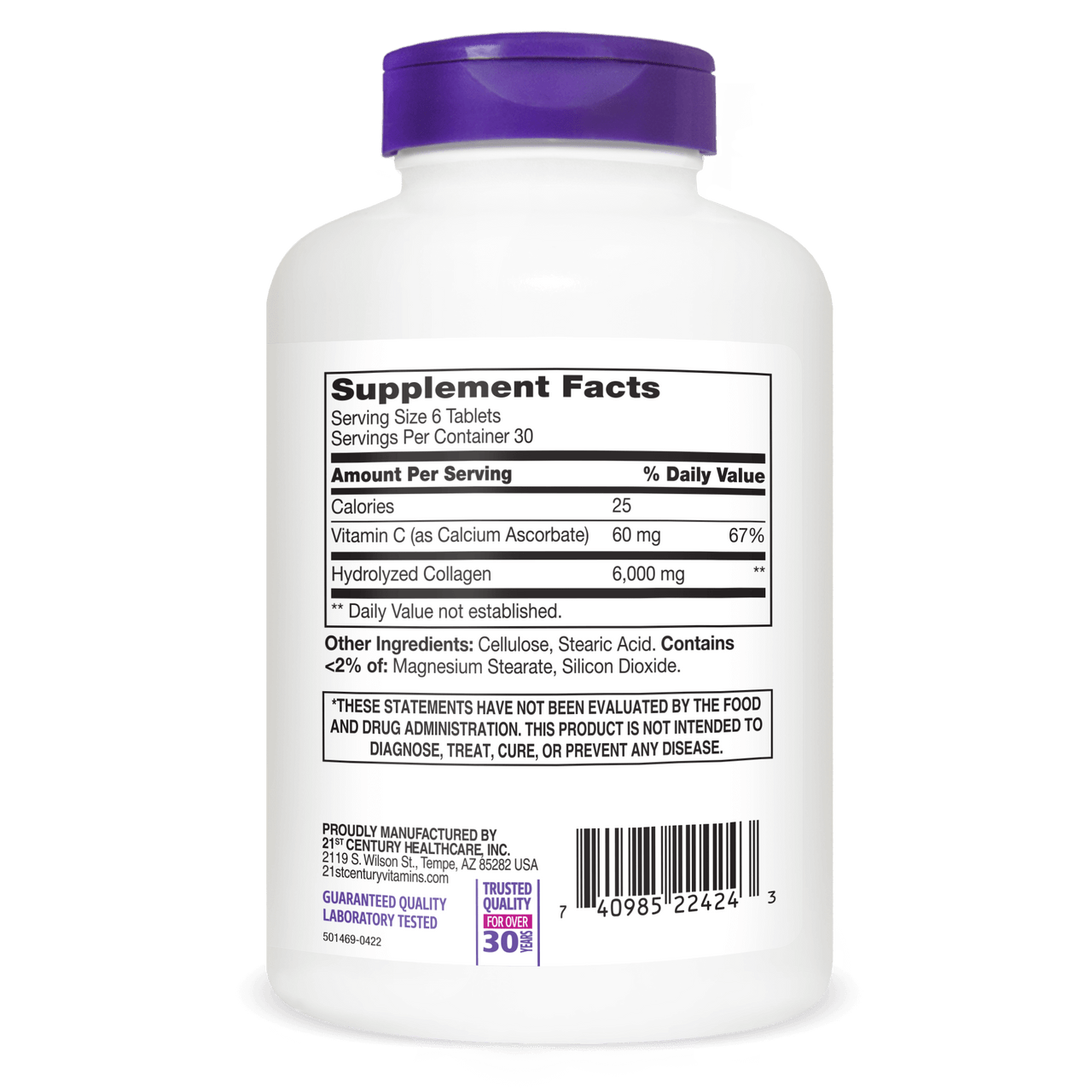 Super Collagen Plus Vitamin C 180 Tablets by 21st Century