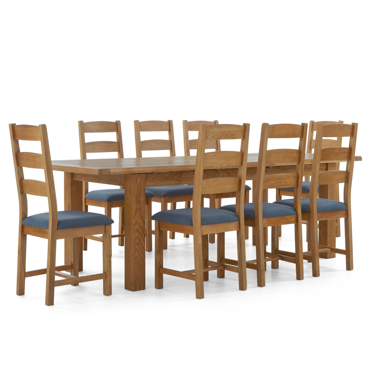 Cambridge Oak Large Extending Dining Table
