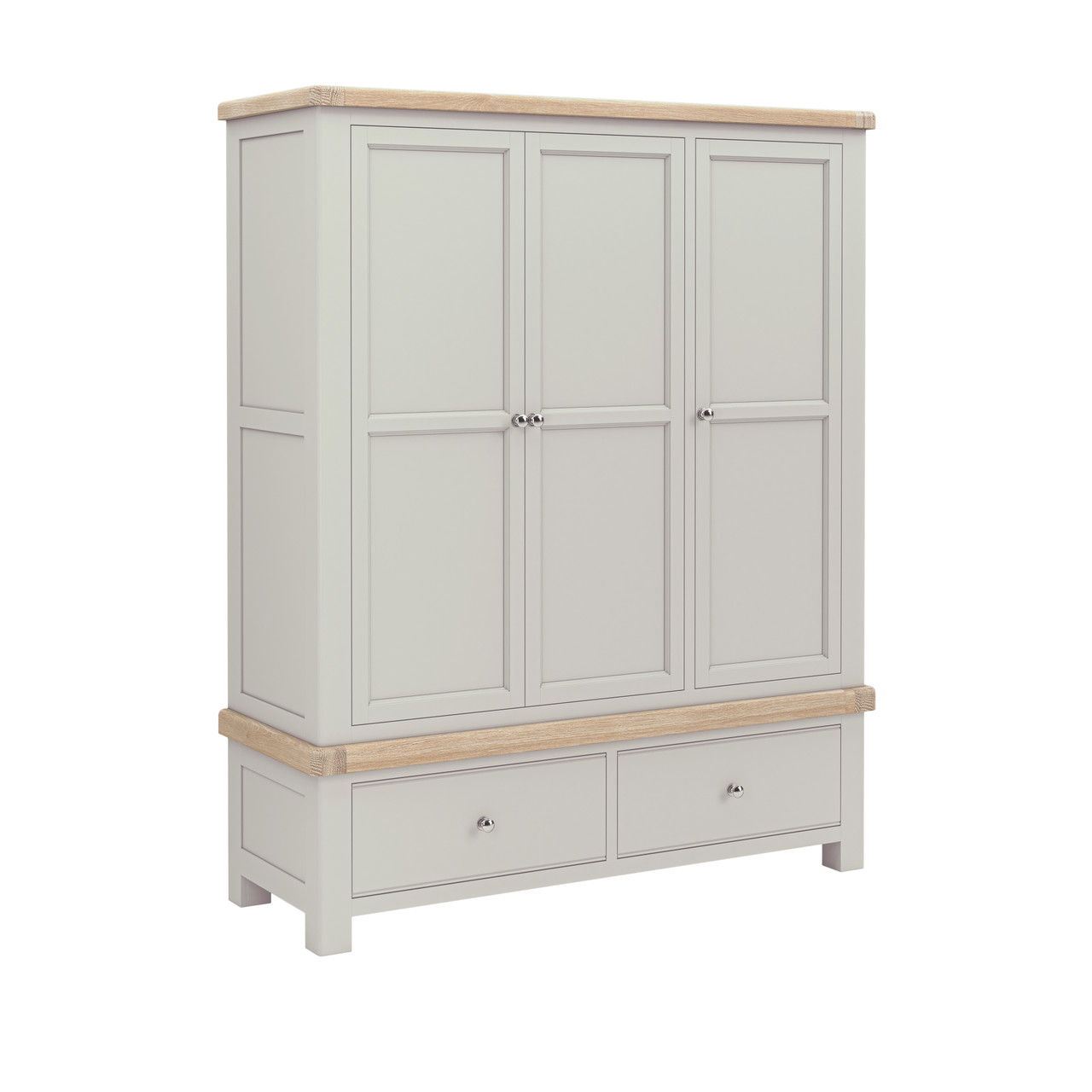 Churchill Oak Triple Wardrobe