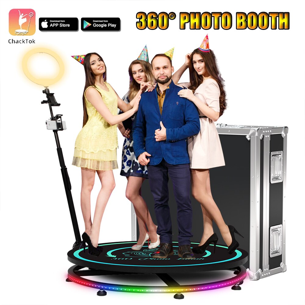 QueenLine 360 Photo Booth With Application Rotating Automatic Machine ...
