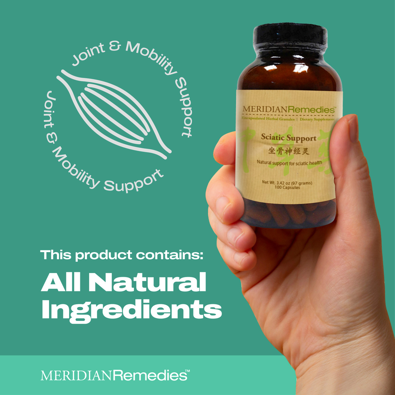 Meridian Remedies Sciatic Support (100 Caps) | MERIDIAN REMEDIES ...