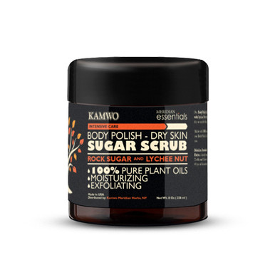 Body Polish - Dry Skin Sugar Scrub with Rock Sugar & Lychee Nut (8 oz ...
