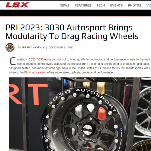 LSX Magazine: 3030 Autosport Eliminator Drag Racing Wheels - 3030 ...