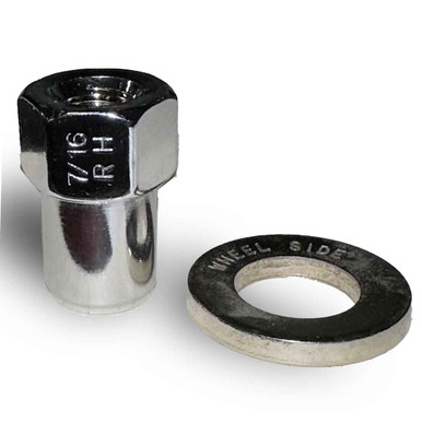 Mag Shank OPEN END DRAG Lug Nut w/Washers set of 10