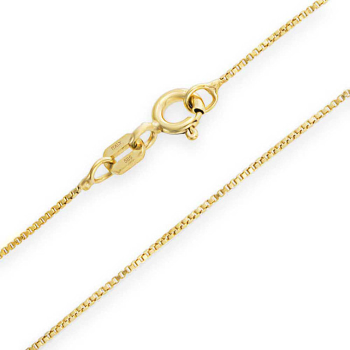 14K Mirro Box Chain | Royal Hawaiian Heritage Jewelry