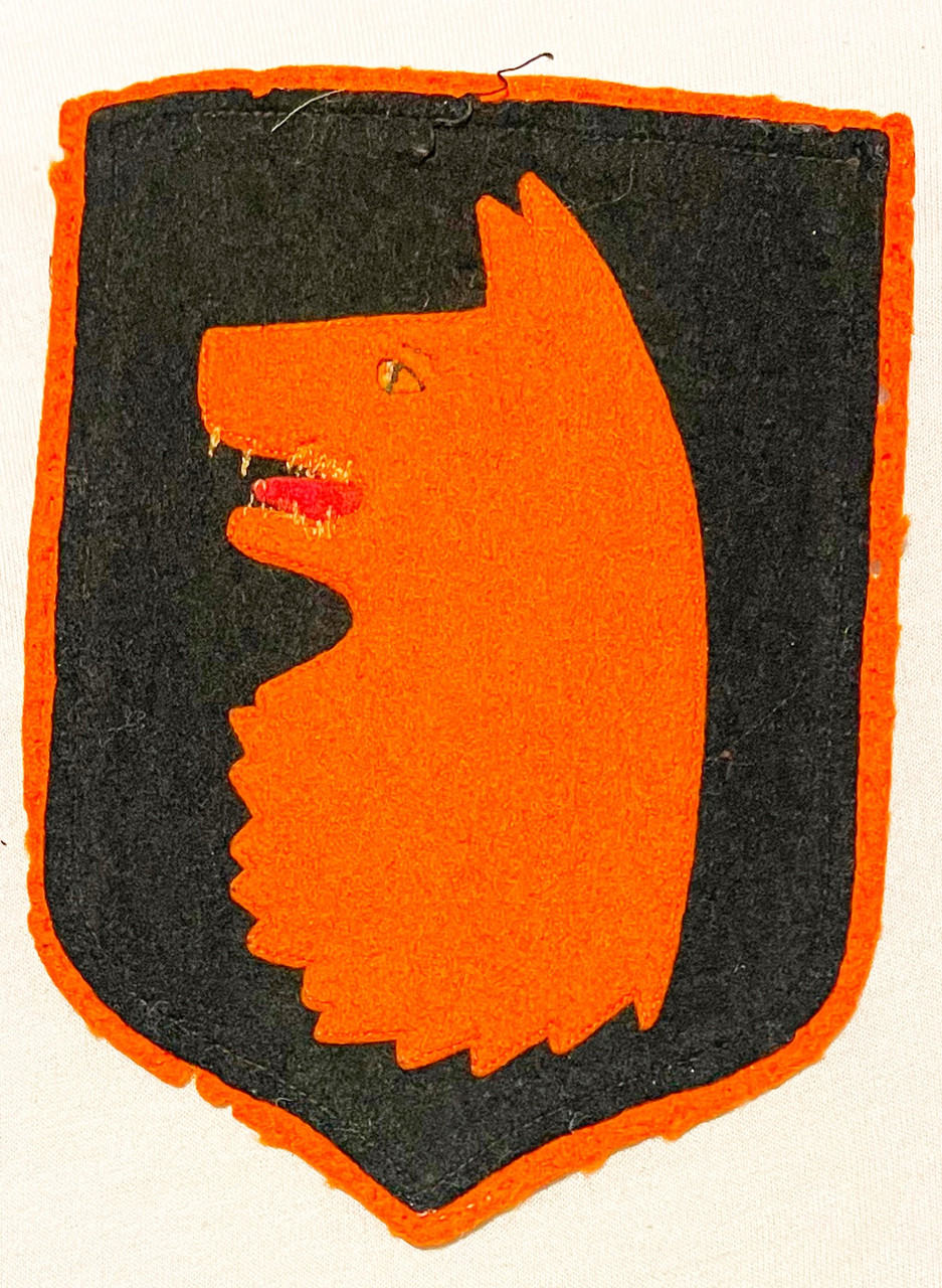 Ww2 us 27th infantry regiment wolfhound patch b