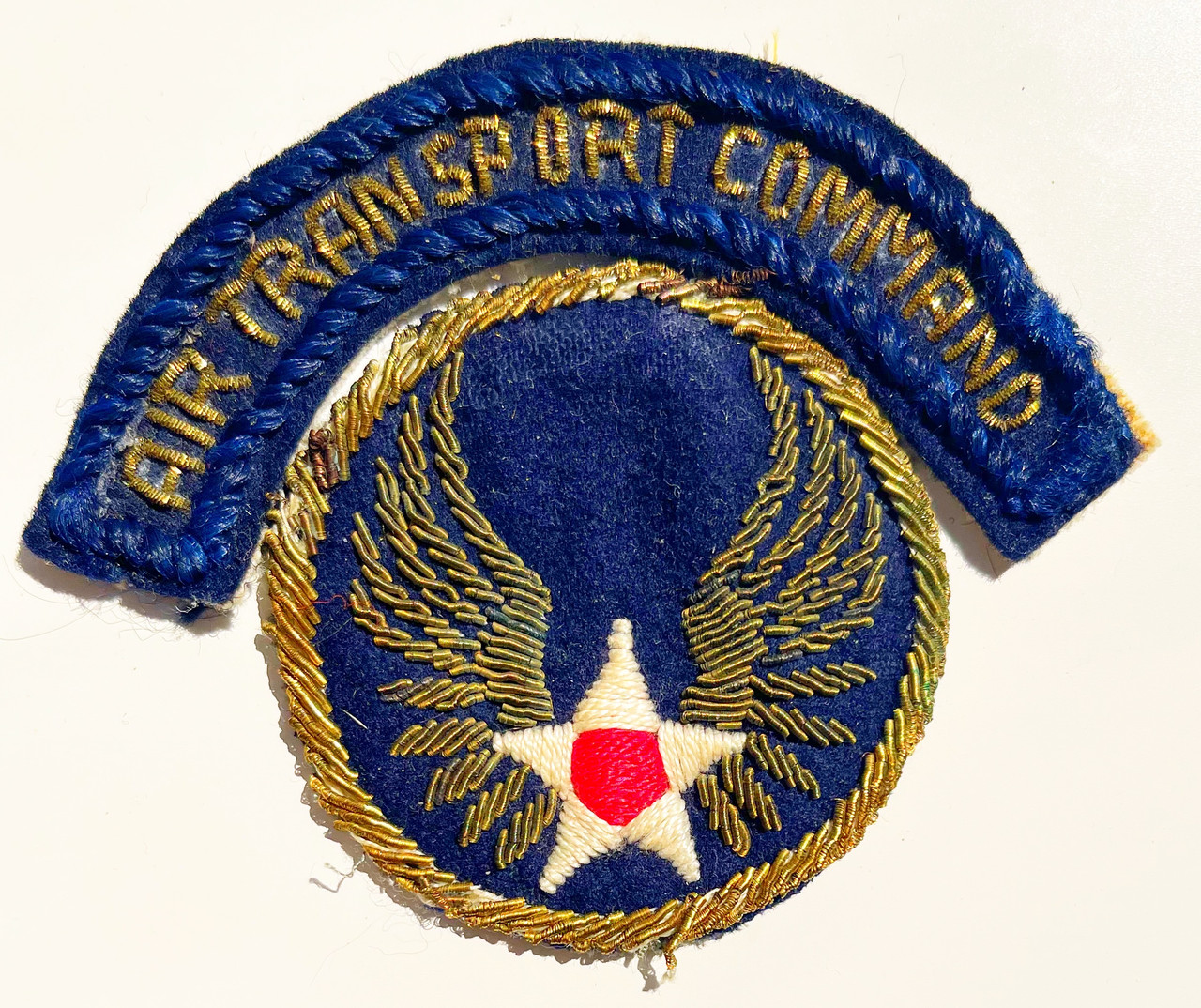 Occupation us air transport command bullion patch C