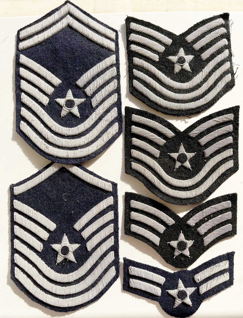Vietnam us USAF bullion chevrons patches