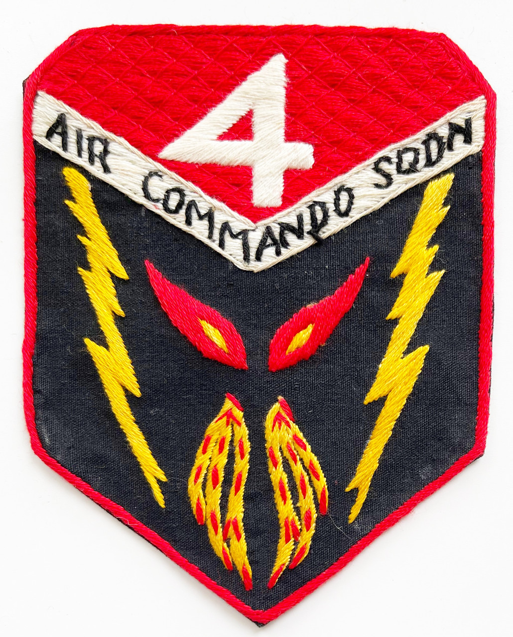 Vietnam made quilted 4th air commando squadron patch