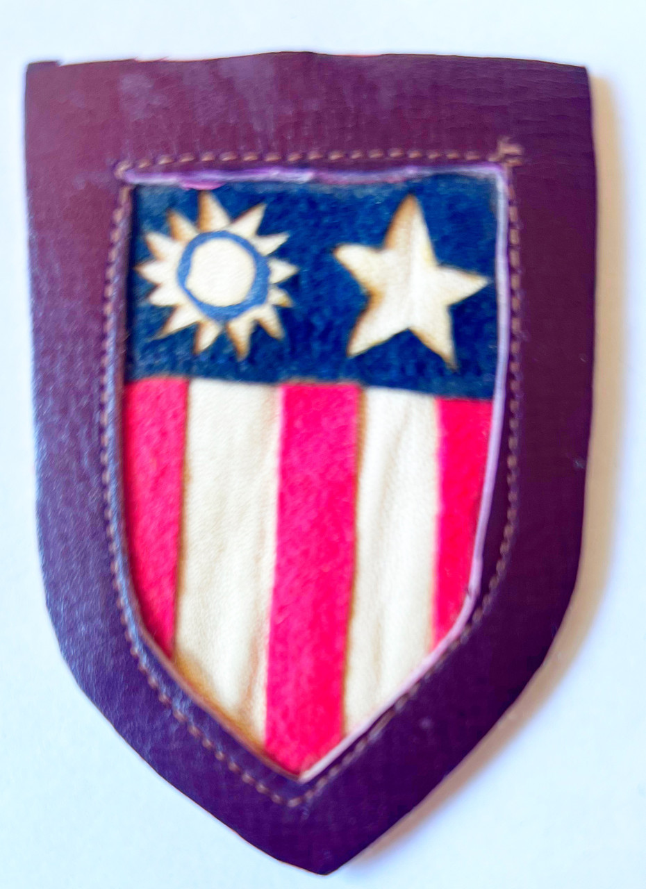 Ww2 us CBI insignia leather patch