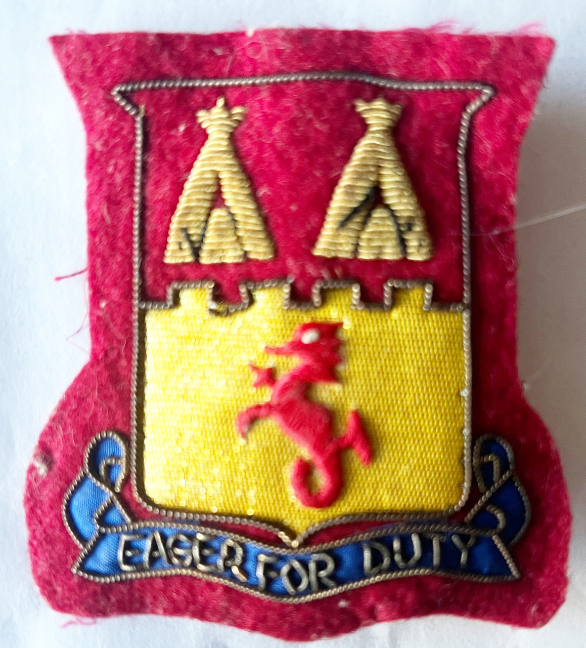 Ww2 us 157th infantry regiment bullion patch