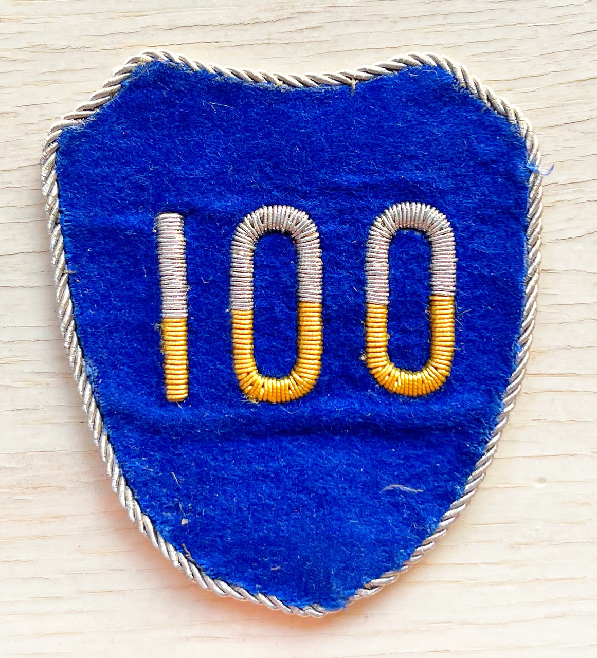 Ww2 us 100th division bullion patch b