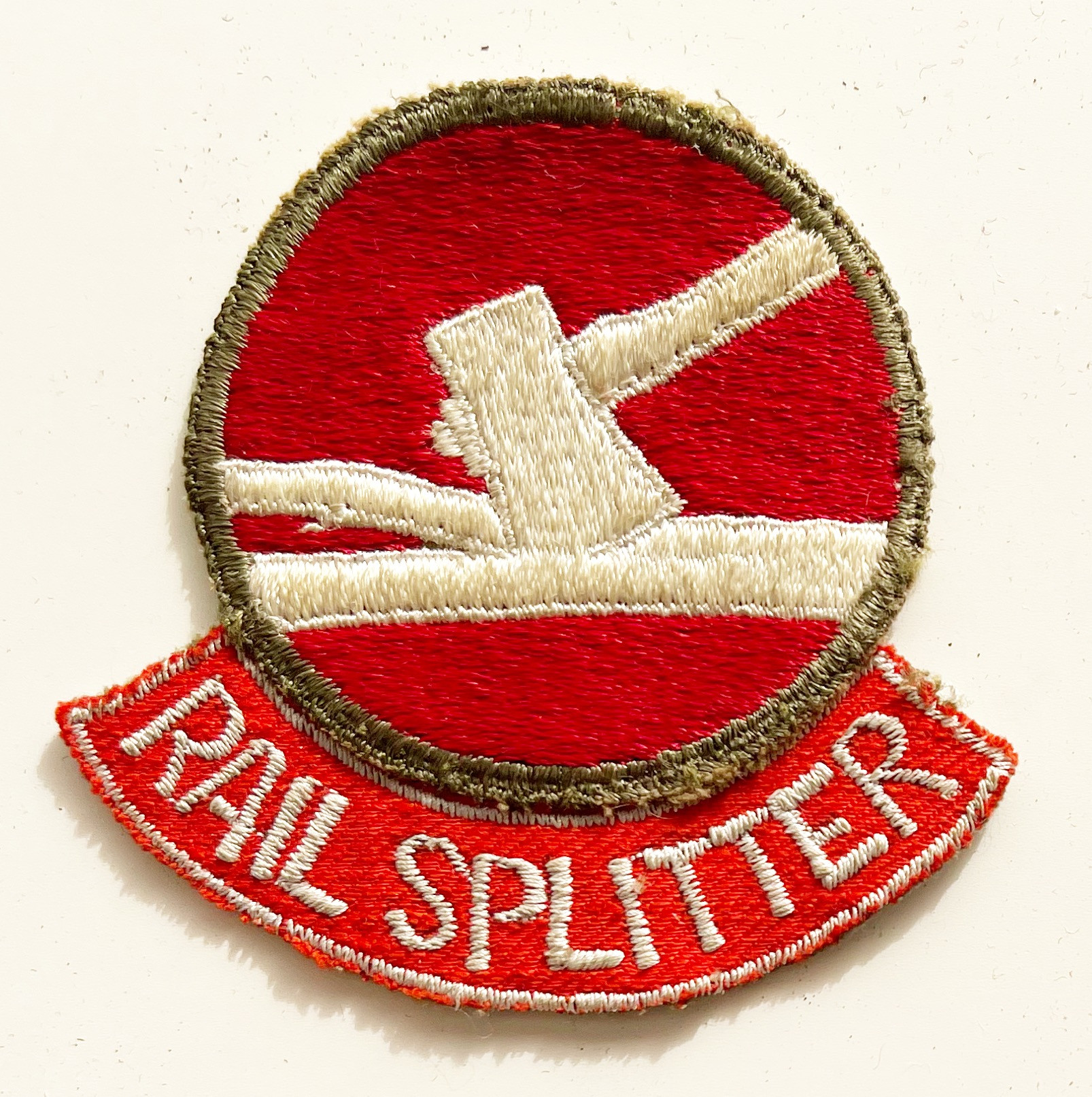 Ww2 us 84th infantry with attached tab rail splitter patch
