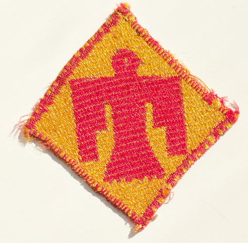 Ww2 us 45th infantry division Italian silk patch