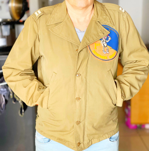 SOLD, Ww2 us M41 jacket unique with the 1st airborne pathfinder group patch