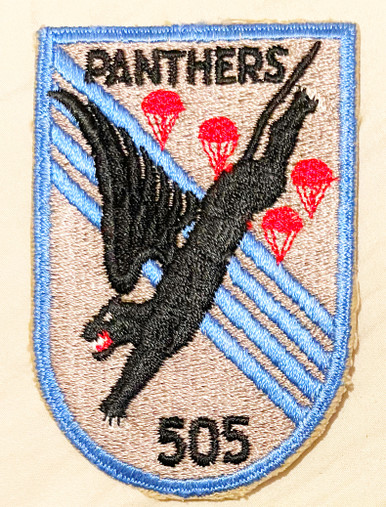1950s-60s us 505th PIR Parachute Airborne Infantry Regt Panthers Patch