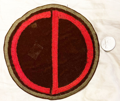 Ww2 us 85th infantry division oversized on velvet patch