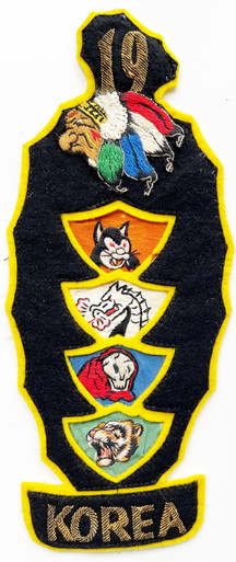 Korea us 19th fighter group bullion patch