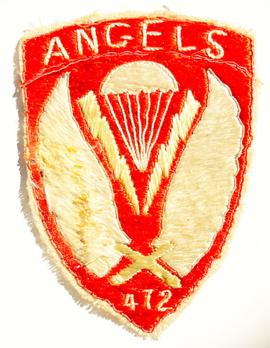 SOLD, UNIQUE, Korea us 472nd glider field artillery battalion silk on ...