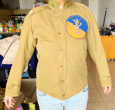 SOLD, Ww2 us M41 jacket unique with the 1st airborne pathfinder group patch