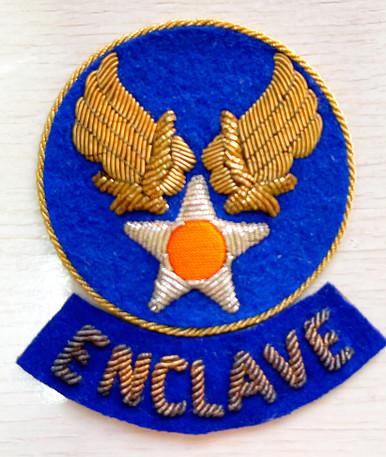 Ww2 us army Air Force Enclave bullion patch