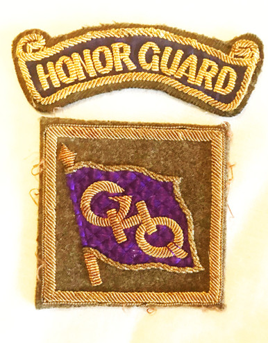 Ww2 us GHQ South west Pacific bullion patch honor guards
