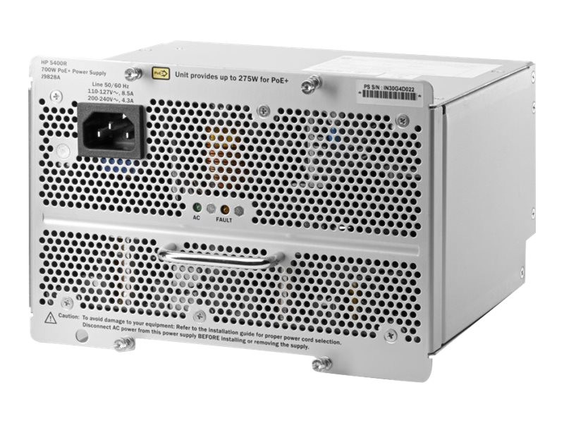 HPE J9828A Aruba 5400R 700Watt PoE+ zl2 Internal Power Supply ...