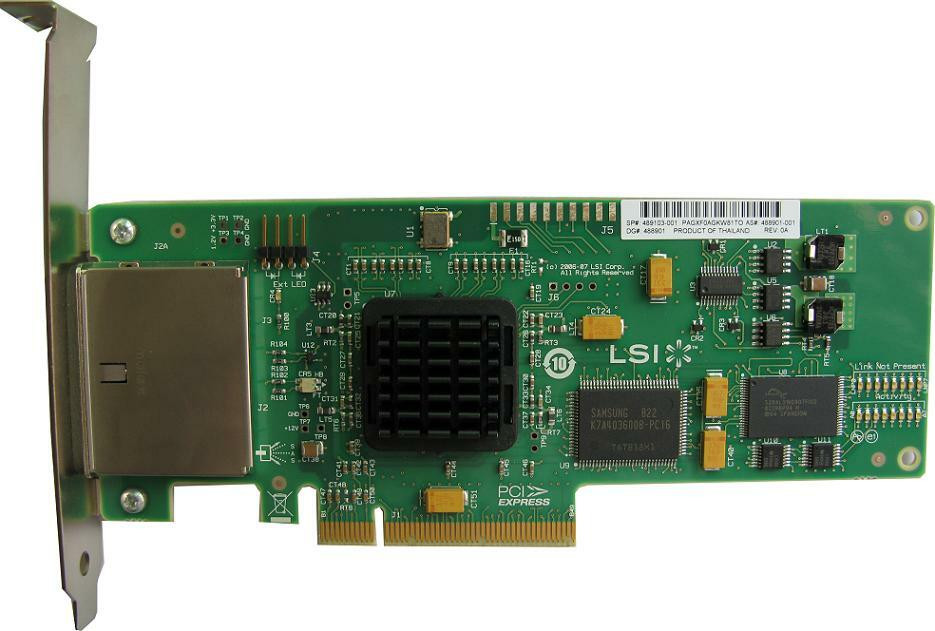 HPE 489103-001 SC08e 300MBps PCIe Dual Port SATA-SAS HBA for G5-G7 ...