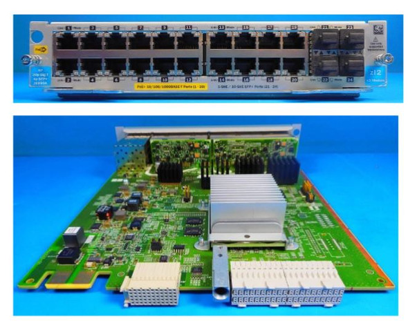HPE Aruba J9986A 5400R 24-Port 1000Base-T PoE+ zl2 Expansion Module ...