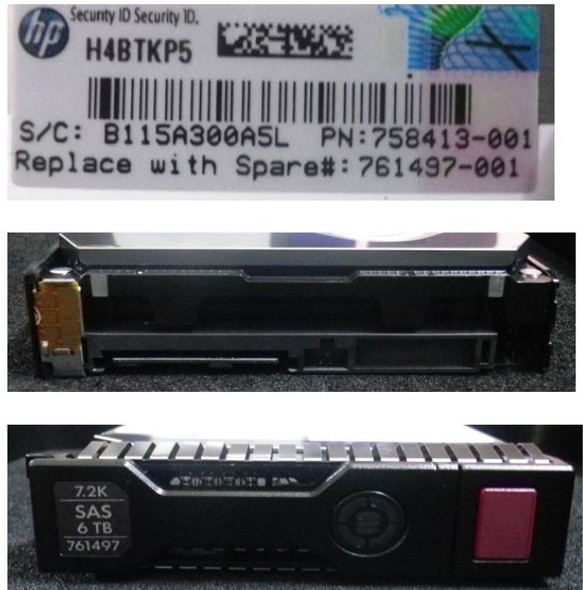 HPE MSA 787335-001 6TB 7200RPM 3.5in SAS-6G Midline HDD, Wholesale ...