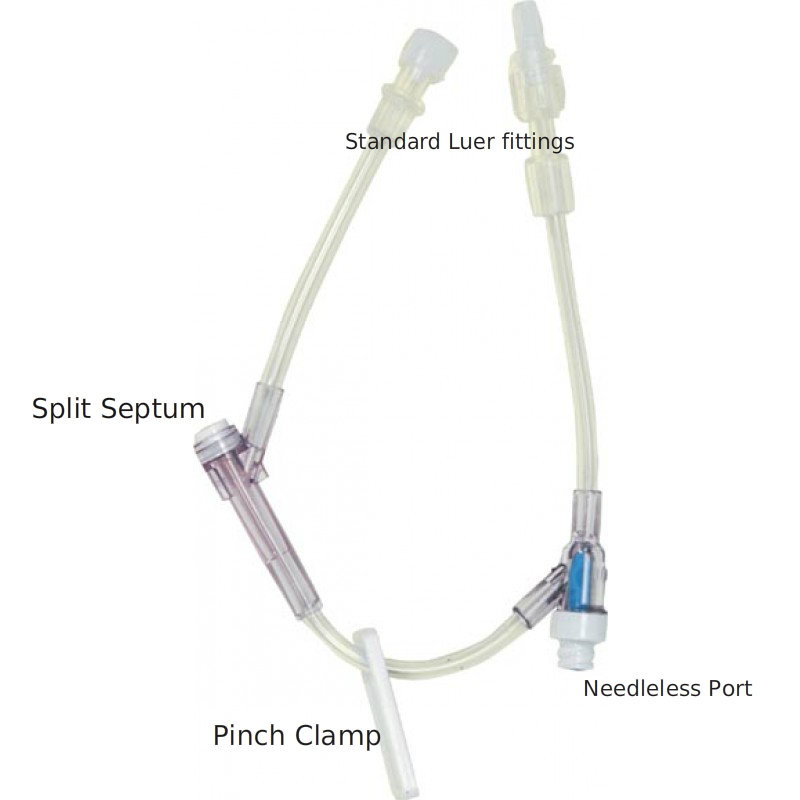 Extension Set / Saline Lock with 2 Ports - Medical Warehouse