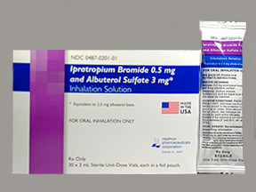 Albuterol For Inhalation - Unit Dose 0.083% - Individually Foil Packed ...