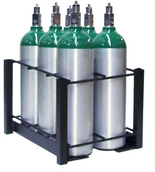 6 Pc Oxygen Cylinder Rack - Medical Warehouse