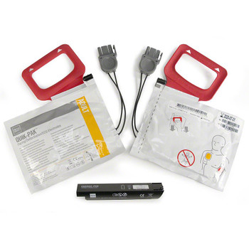 Charge-Pak Charger and 2 Quik-Pak Defib Electrodes by Physio-Control ...