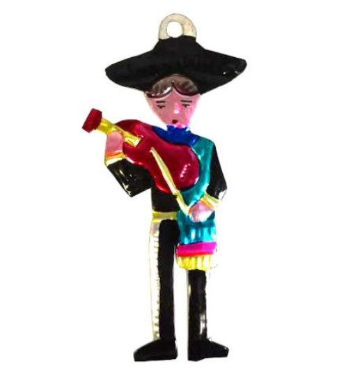 Mexican Tin Christmas Ornament - Rooster - My Mercado Mexican Imports