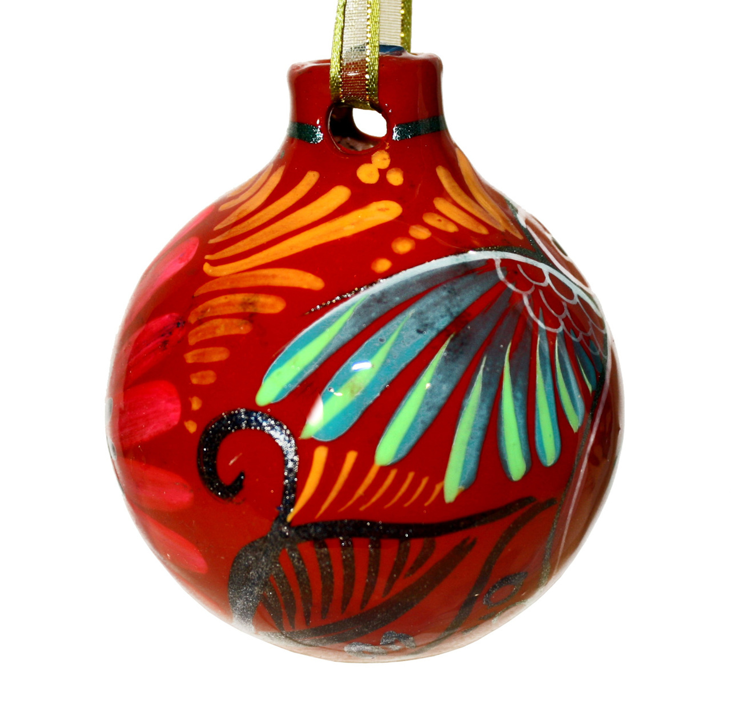 Mexican Pottery Christmas Ornaments Set Of 10 My Mercado Mexican mexican-pottery-christmas-ornaments-set-of-10-my-mercado-mexican