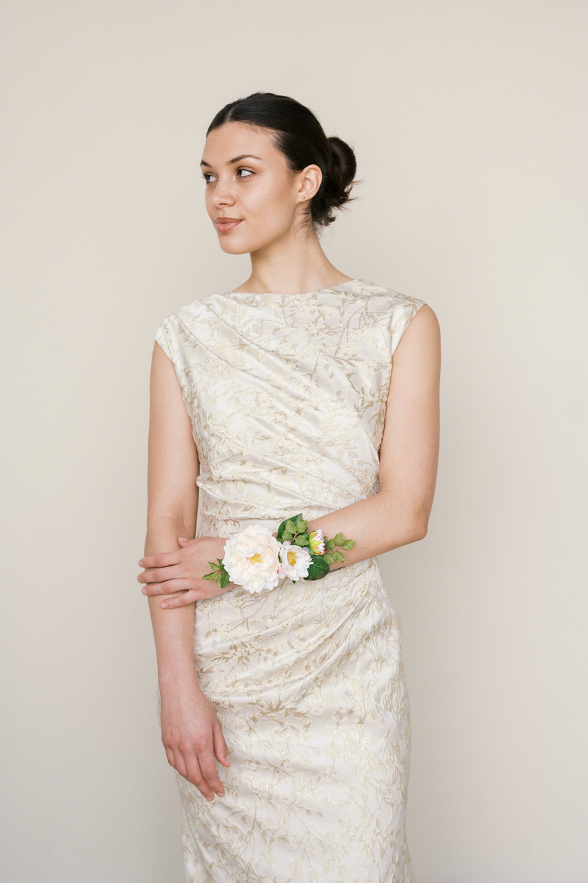 Faux Cream Rose Corsage | Something Borrowed Blooms