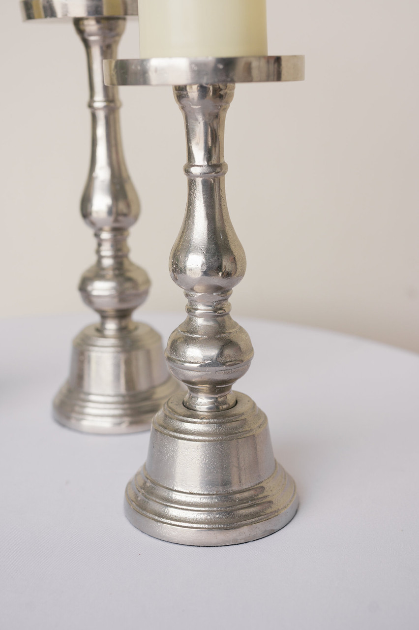 Premium Silver Candle Set of 3 | Something Borrowed Blooms