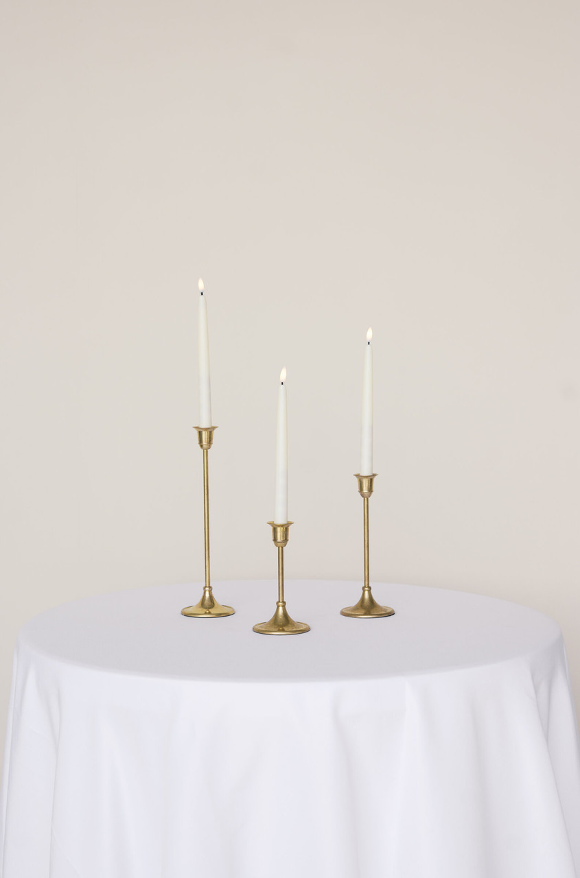 Gold Candlesticks (Set of 3) | Something Borrowed Blooms