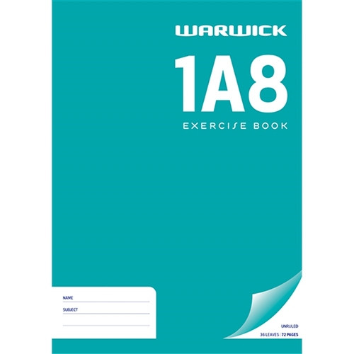 1A8 WARWICK EXERCISE BOOK