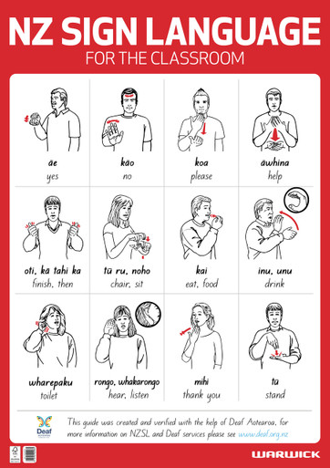 WARWICK SIGN LANGUAGE POSTER