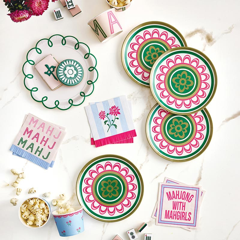 Melamine Plates - Mahjong - Set of 4 - [Consumer]Slant Collections