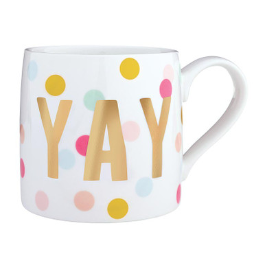Jumbo Ceramic Coffee Mug - Yay - [Consumer]Slant Collections