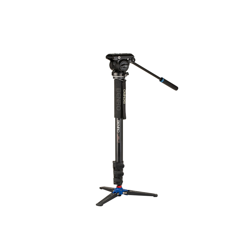 A38FD Series 3 AL Monopod with Locking 3-Leg Base - 4 Leg Sections ...