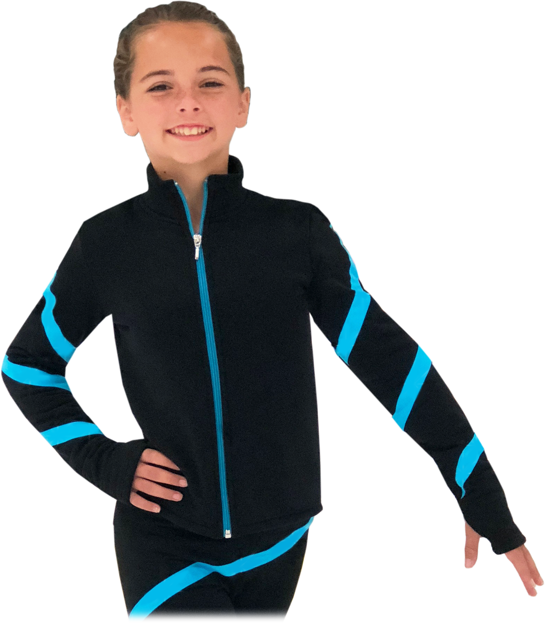 JS106P Elite Polartec Spiral Fleece Figure Skating Jacket