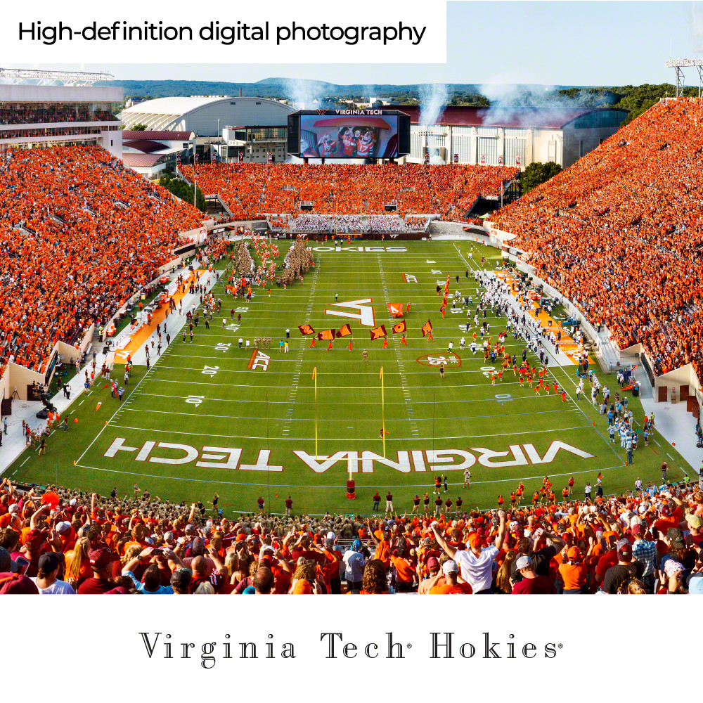 Virginia Tech Hokies Football End Zone Panoramic Picture - Lane Stadium ...