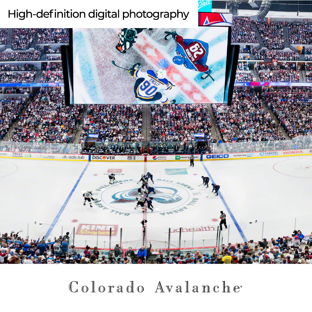Colorado Avalanche Panoramic Picture - Ball Arena NHL Fan Cave Decor